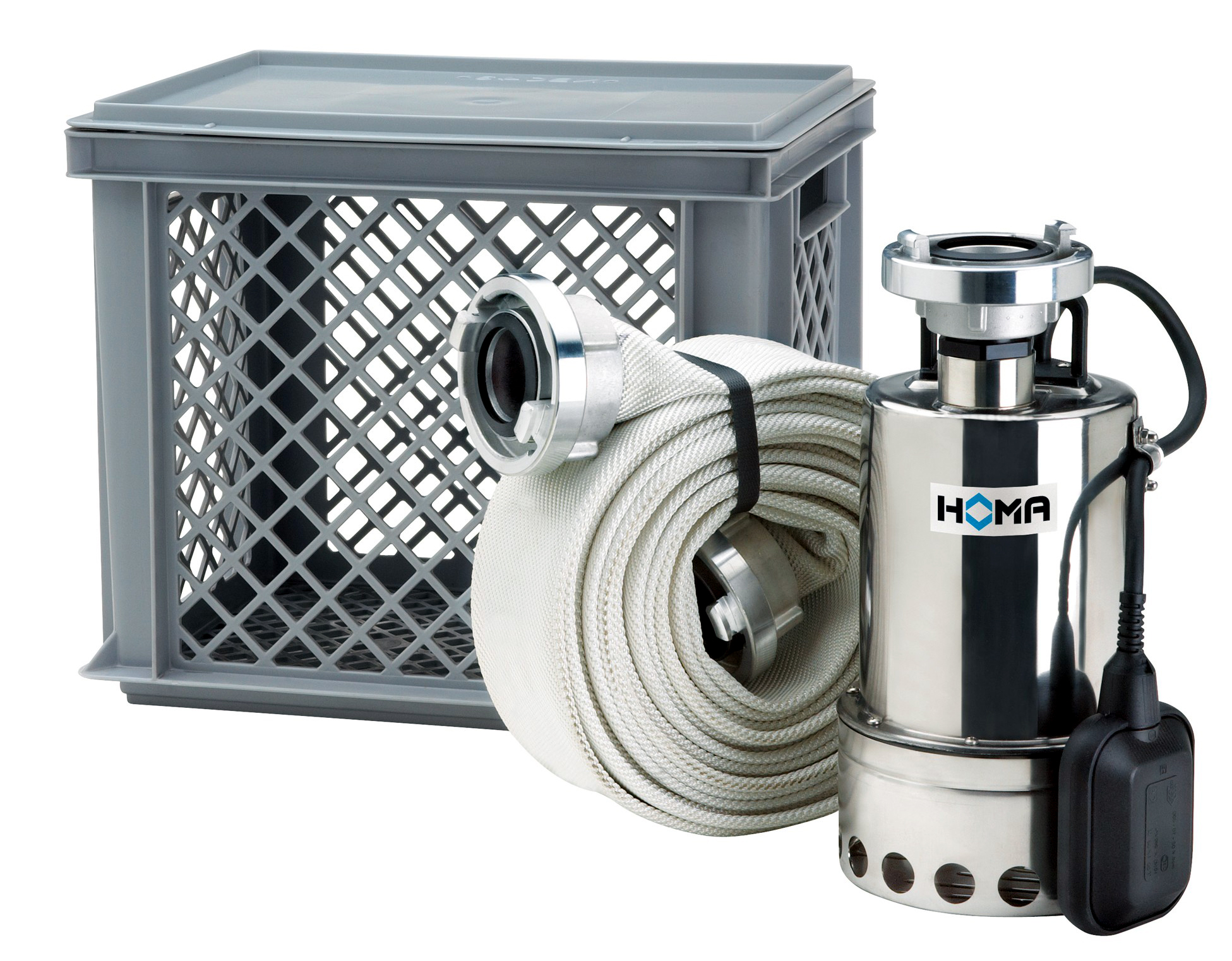 Kit d’urgence inondation avec pompe en inox Homa FLUT-SET - MOTRALEC