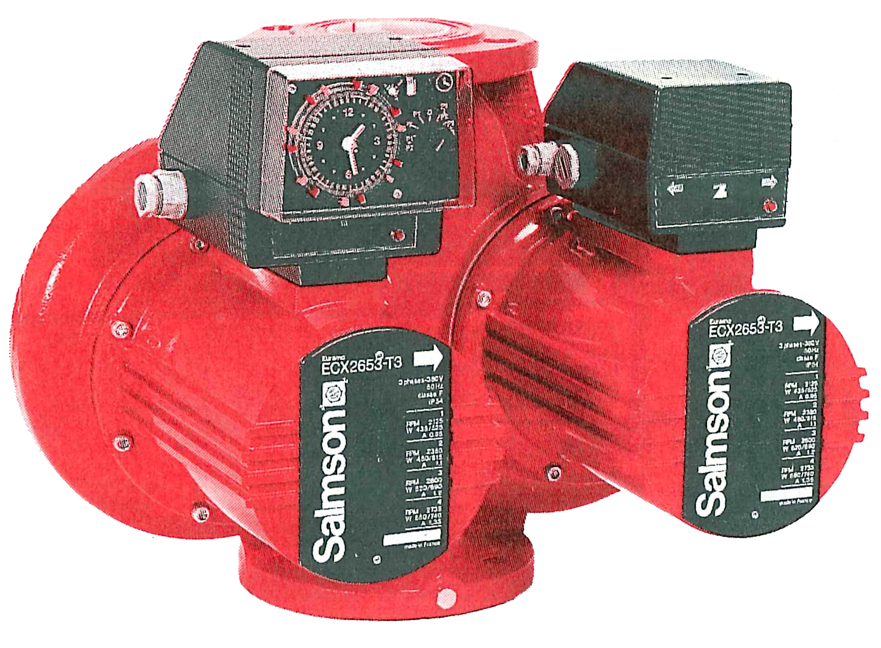 Pompe de chauffage double Salmson ECX 2800 T3(ECX 2800 T3) - Motralec